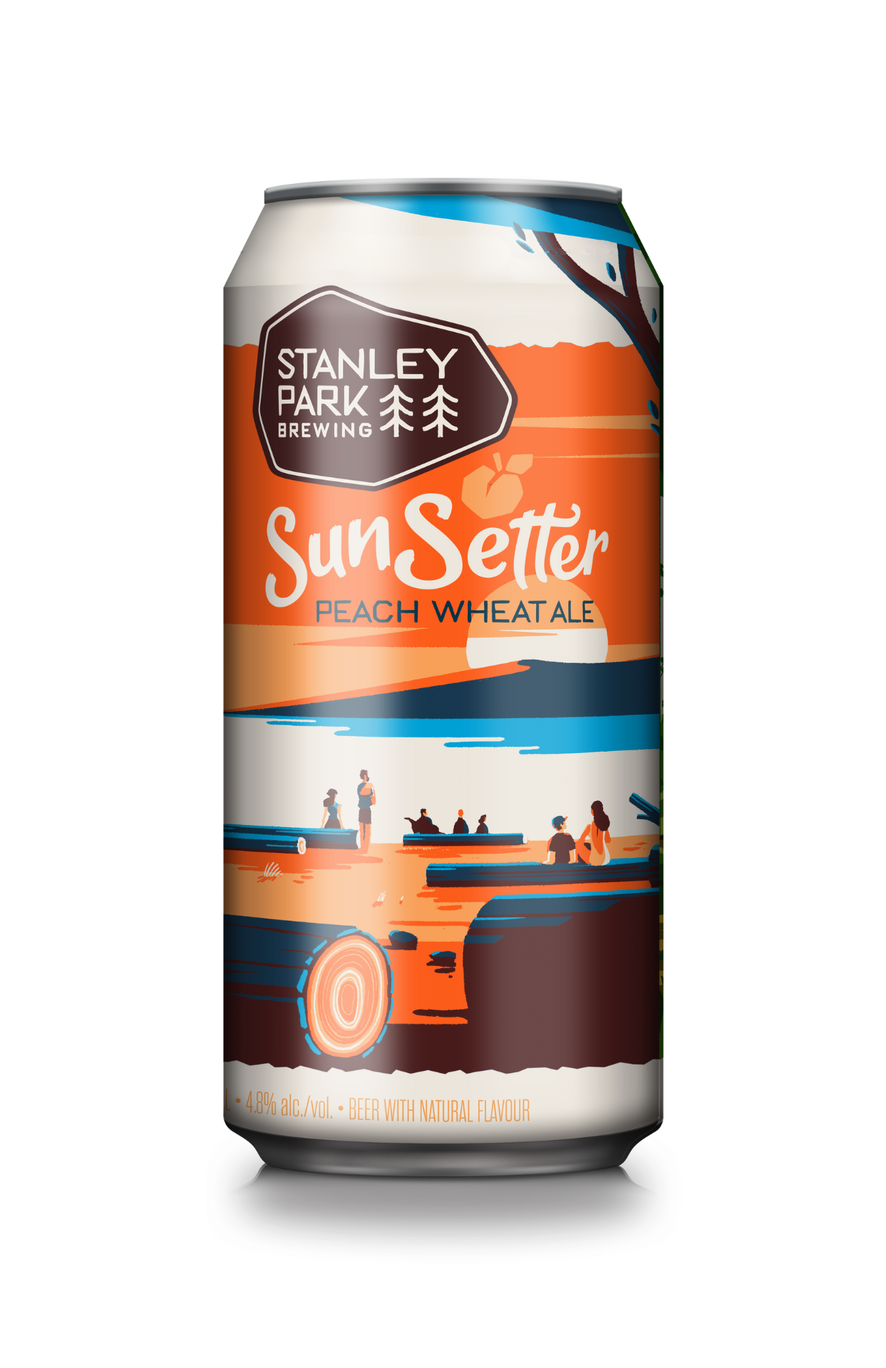 SunSetter Peach Wheat Ale 473ml Tall Can